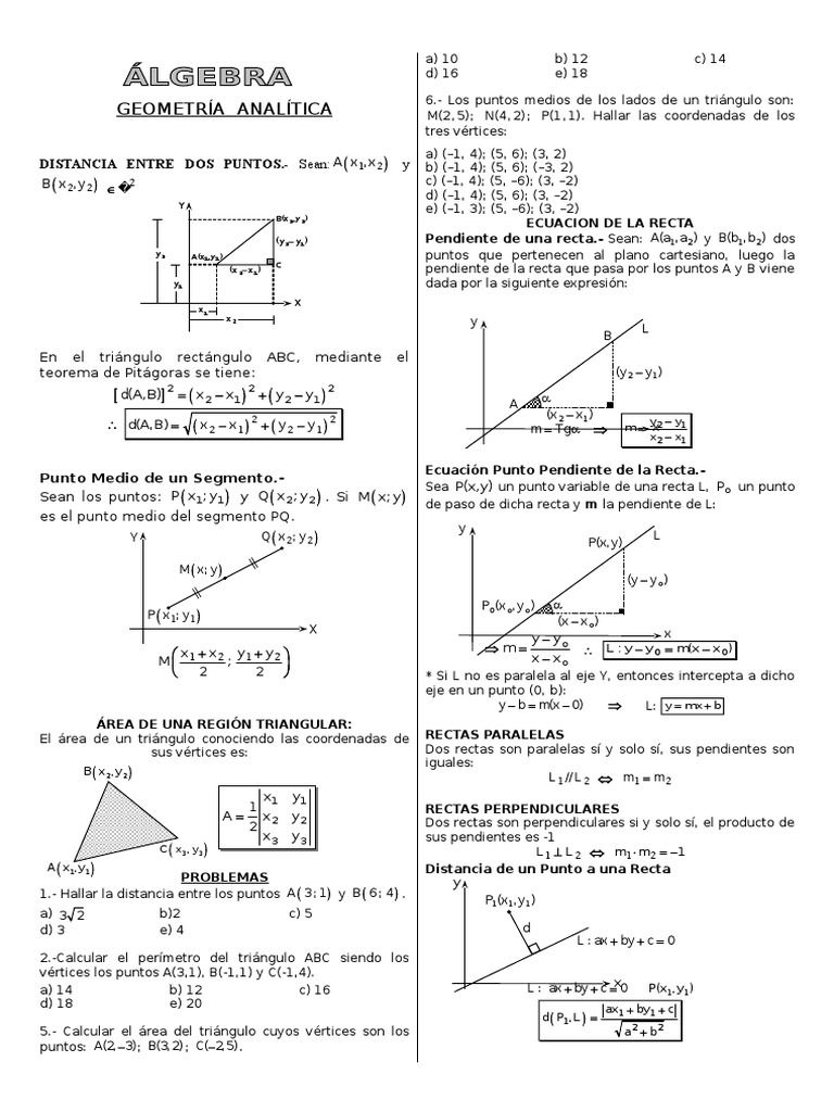 GEOMETRÍA ANALÍTICA.doc | PDF | Elipse | Circulo