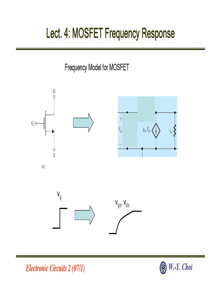 MOSFET Frequency Response Analysis | PDF