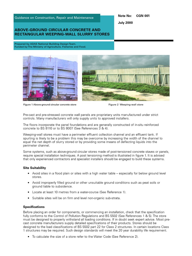 Concrete Weeping | PDF | Specification (Technical Standard) | Concrete