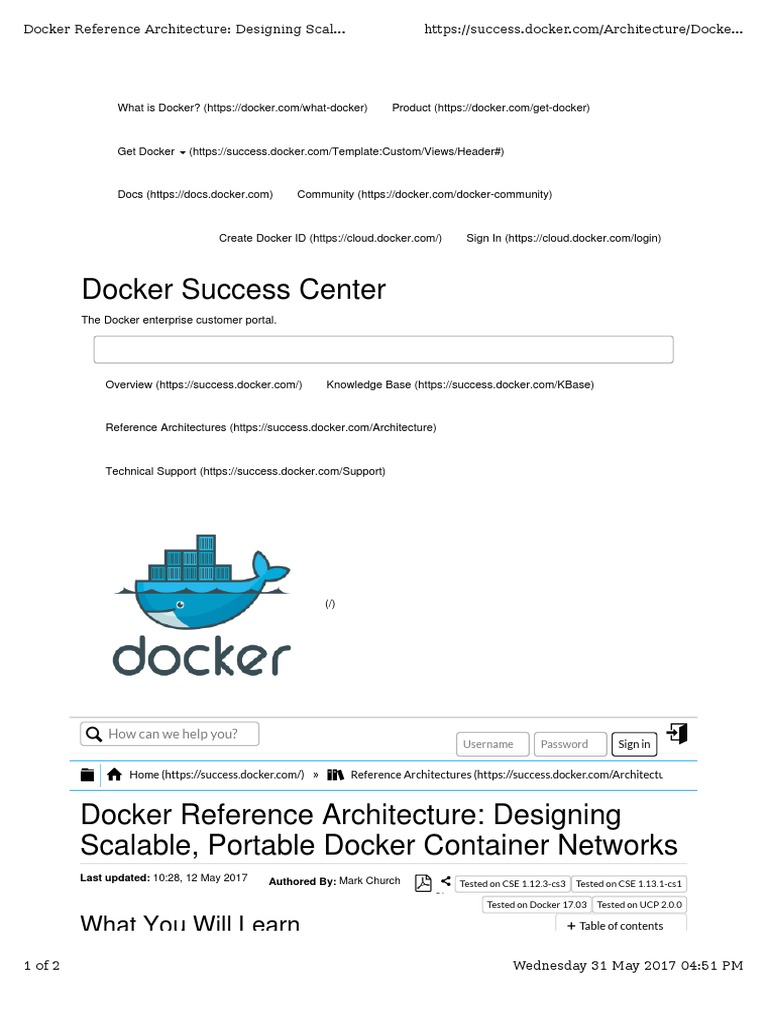 Docker Success Center: What You Will Learn | PDF
