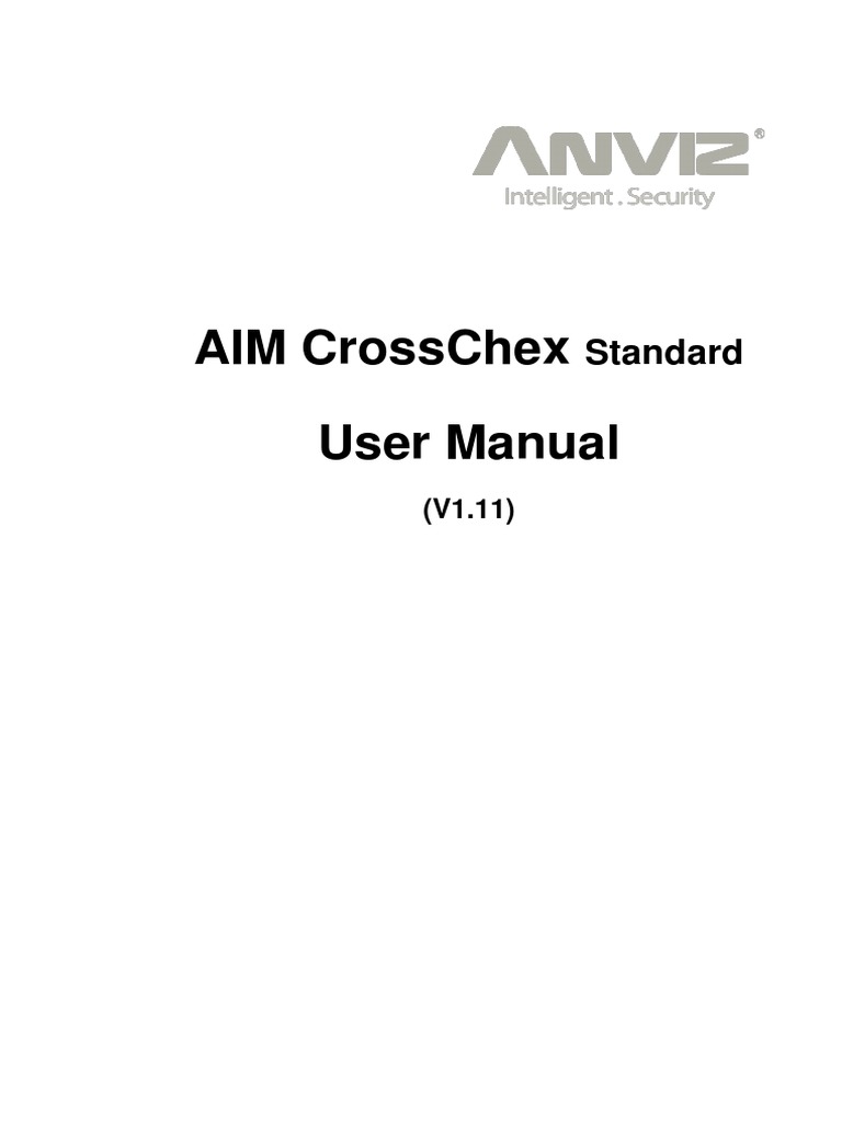 AIM CrossChex User Guide | PDF | Comma Separated Values | Microsoft Windows