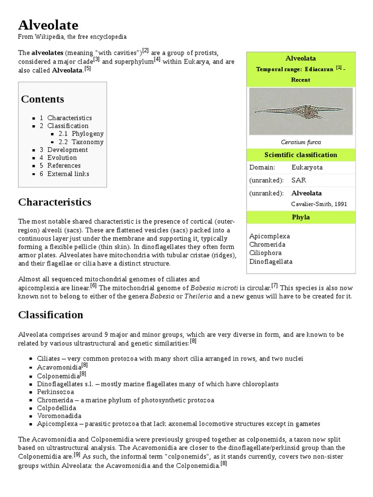 Alveolate | Organisms (22 views)