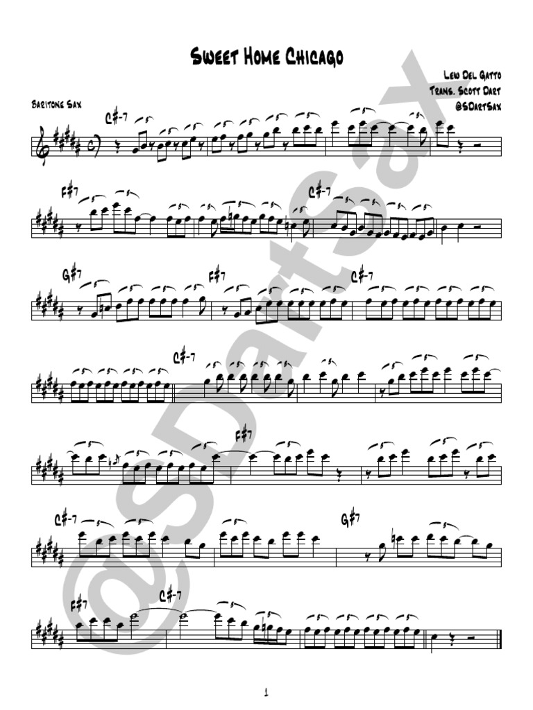 Lew Del Gatto - Sweet Home Chicago (Bari) | PDF