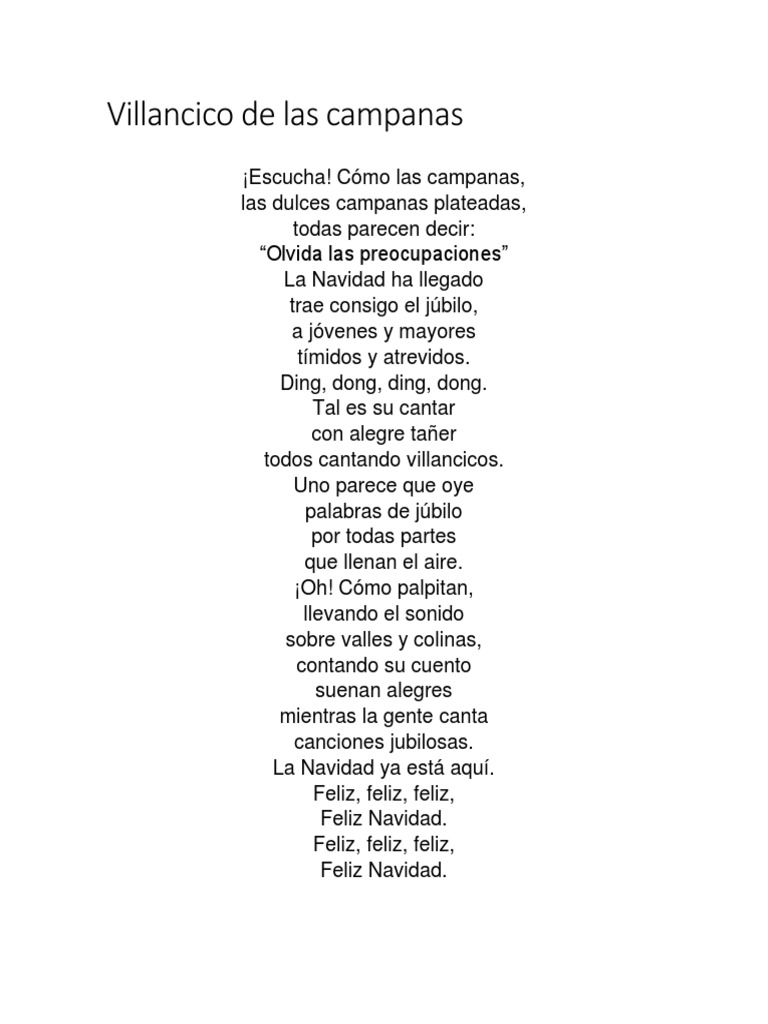 Villancico de Las Campanas | PDF