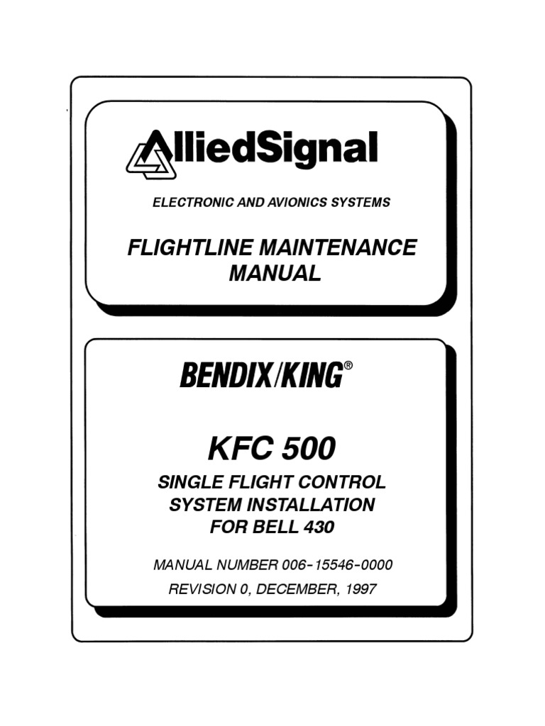 KFC 500 Mant Manual | PDF | Aircraft Flight Control System | Aerospace