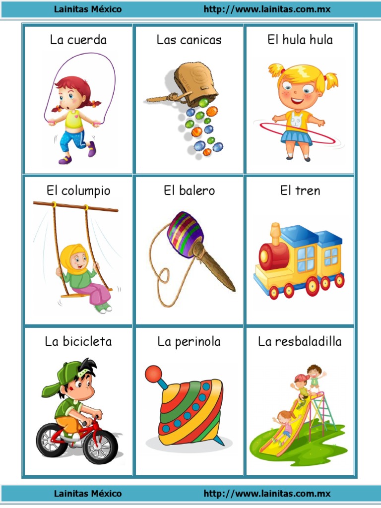 Loteria de Juegos y Juguetes Tradicionales | Jugar (actividad) | Juego ...