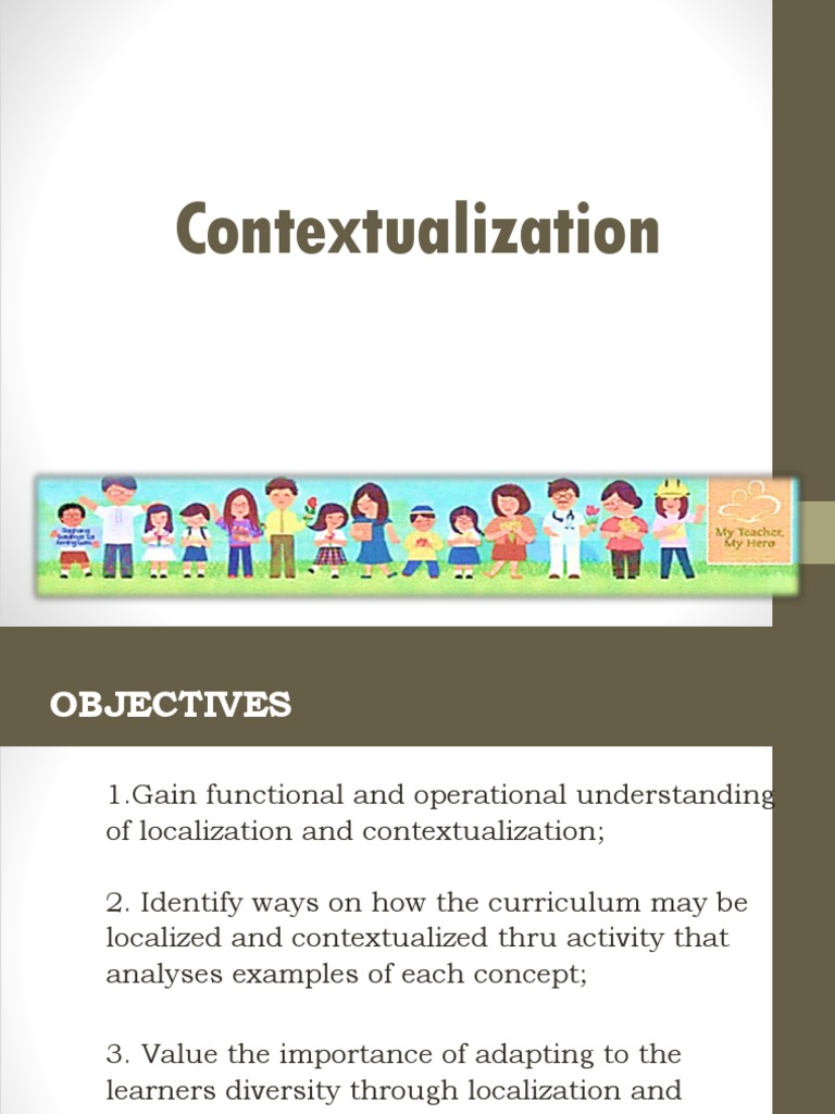 Contextual Ization | PDF | Curriculum | Learning