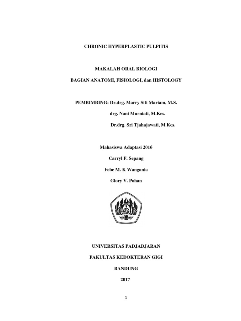 Chronic Hyperplastic Pulpitis | PDF | Bone | Mouth
