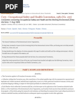 ILO C155 Occupational Health and Safety Convention | PDF ...