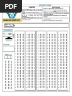 PRC Answer Sheet Sample 001 | PDF | Tests | Test (Assessment)