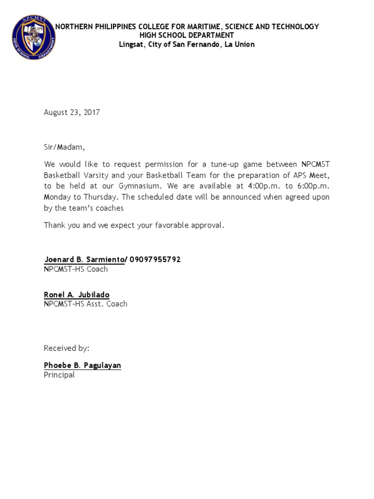 Tune-up Game Request