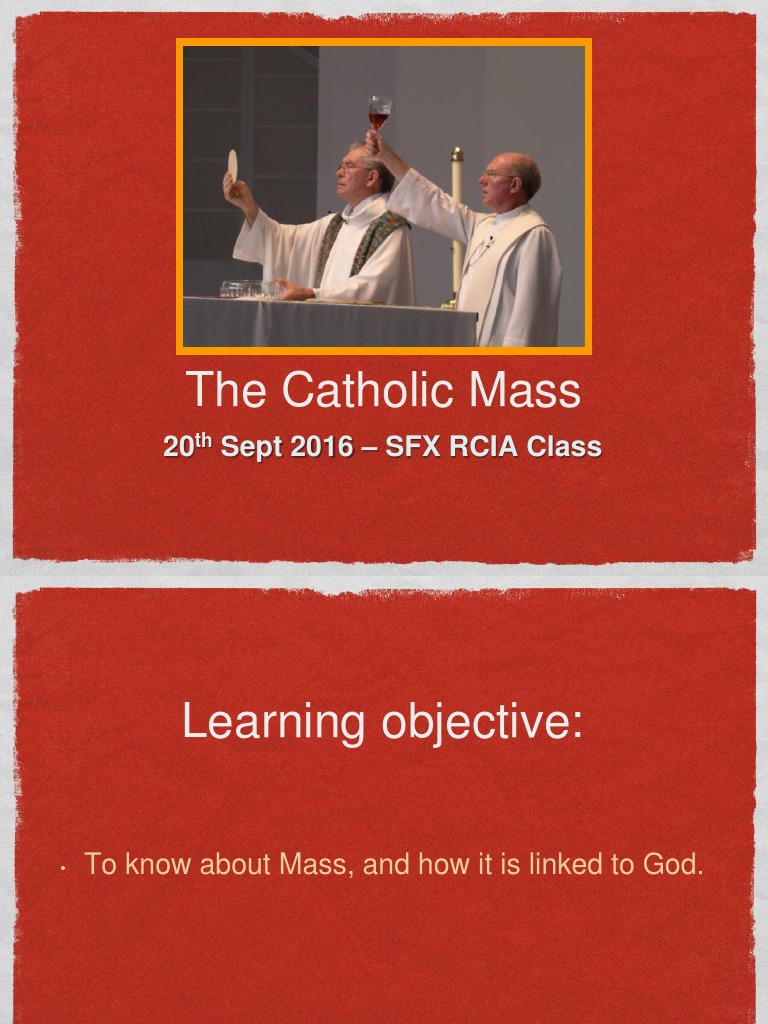 RCIA - Mass Appreciation Guide | PDF | Mass (Liturgy) | Eucharist