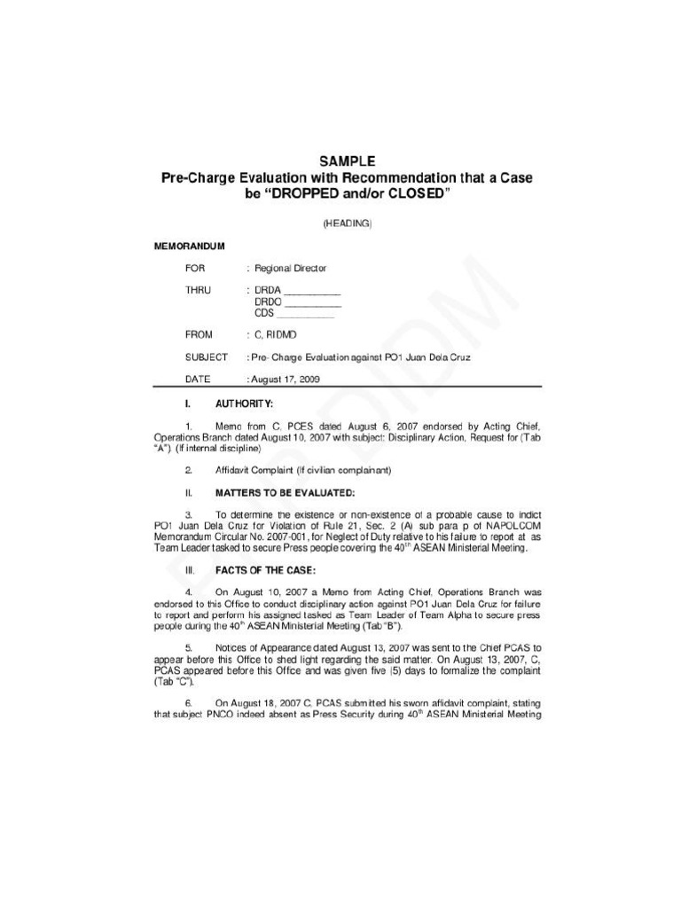 Investigation Report Sample | PDF
