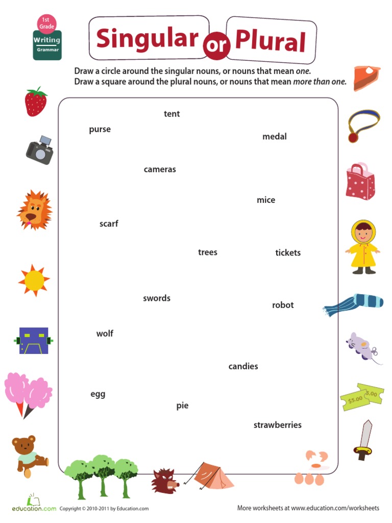 Grammar Singular Plural Nouns | PDF