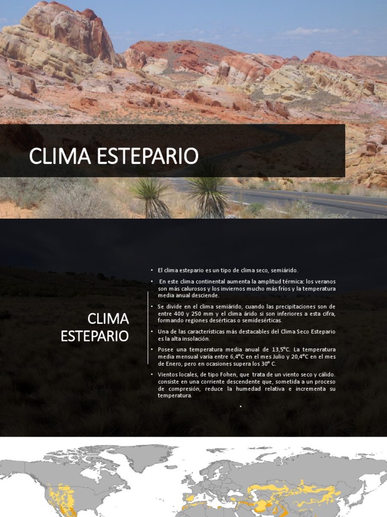 Clima Estepario | PDF | Clima | Desierto