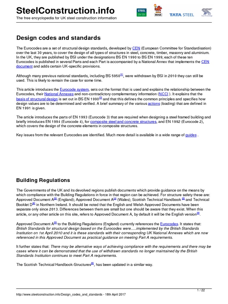 Design Codes and Standards | PDF | Buckling | Bending