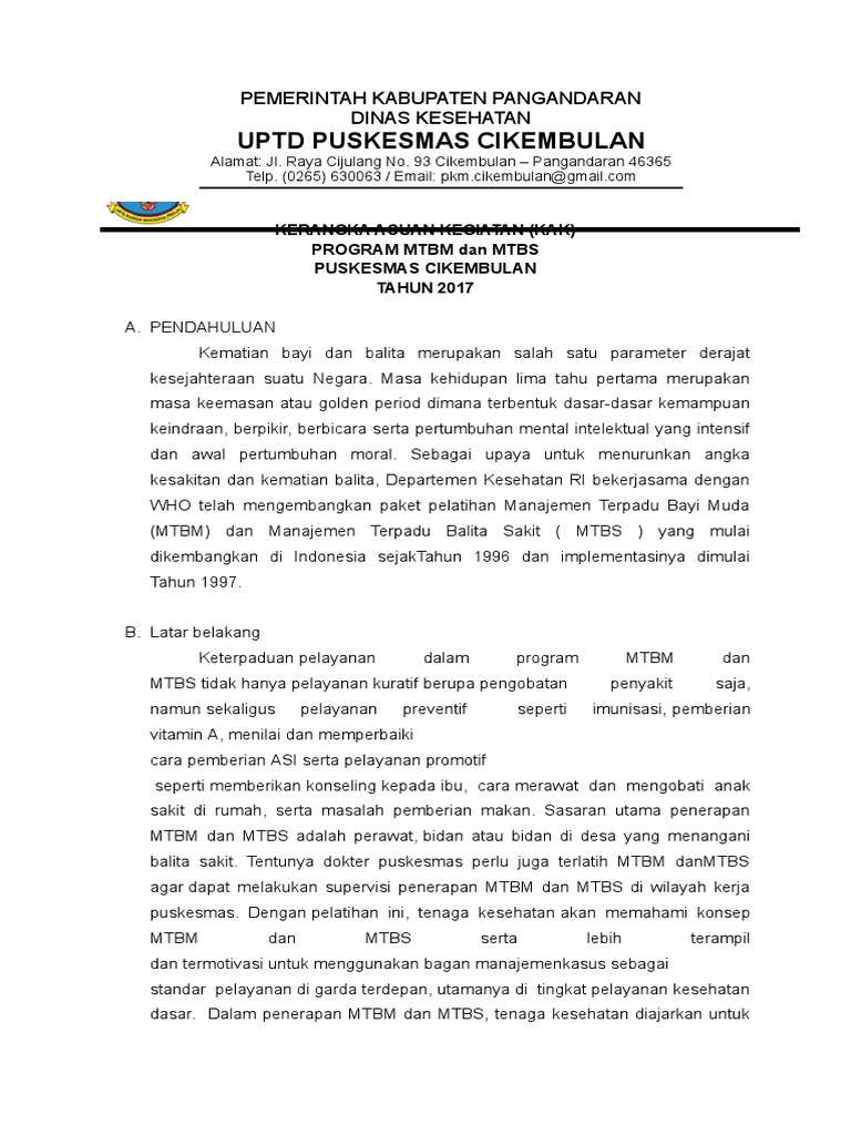 Kak MTBS | PDF