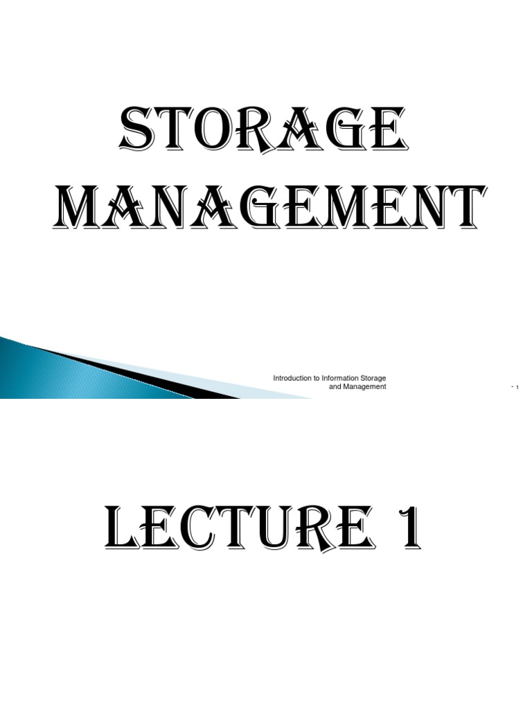 Chapter1 Storage Management | PDF | Databases | Server (Computing)