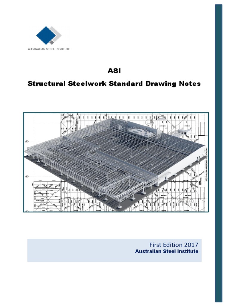 ASI Standard Steelwork Drawing Notes V10 | PDF | Structural Steel | Screw