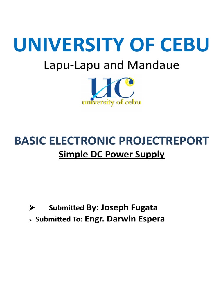 University of Cebu Project Cover | PDF