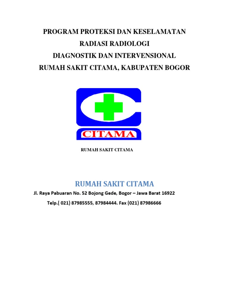 Ber Kop Program Proteksi Dan Keselamatan Radiasi Rs Citama Edit Kop | PDF