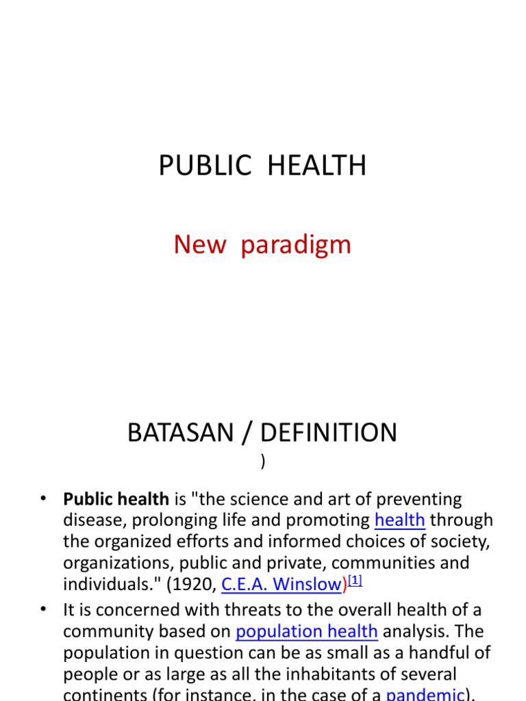 Public Health | PDF | Kesehatan Masyarakat | Epidemiologi