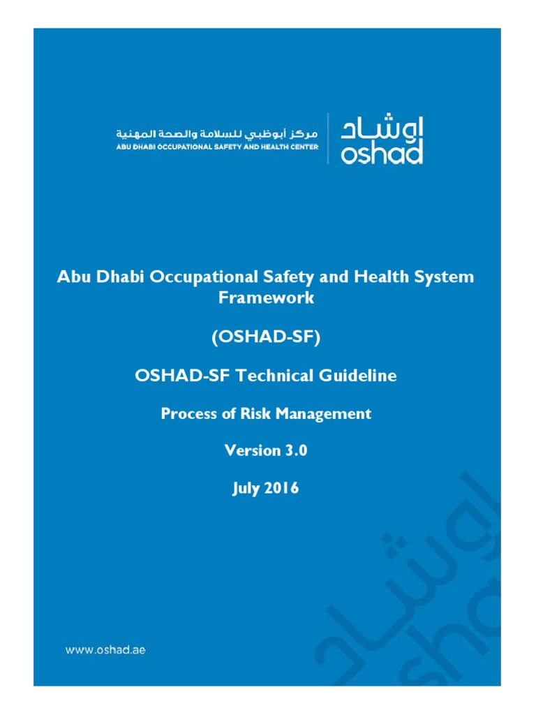 OSHAD-SF - TG - Process of Risk Management v3.0 English | Risk ...