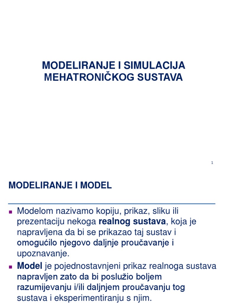 Modeliranje I Simulacija Sustava | PDF