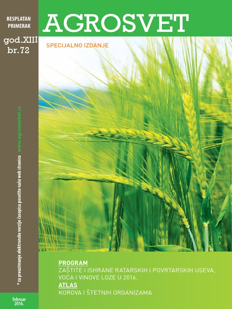 Program Zastite Agromarket 2016 | PDF