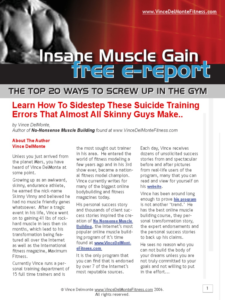 Del Monte Muscle Gain | PDF