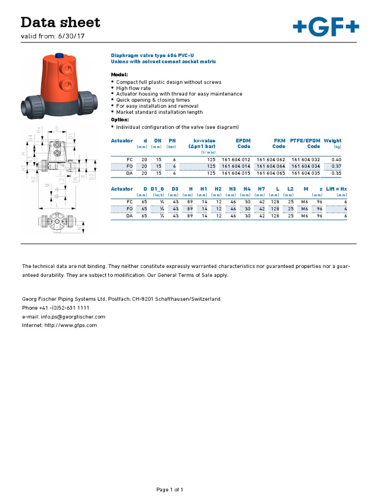 Datasheet Valve Pneumatic PDF | PDF | Valve | Mechanical Engineering