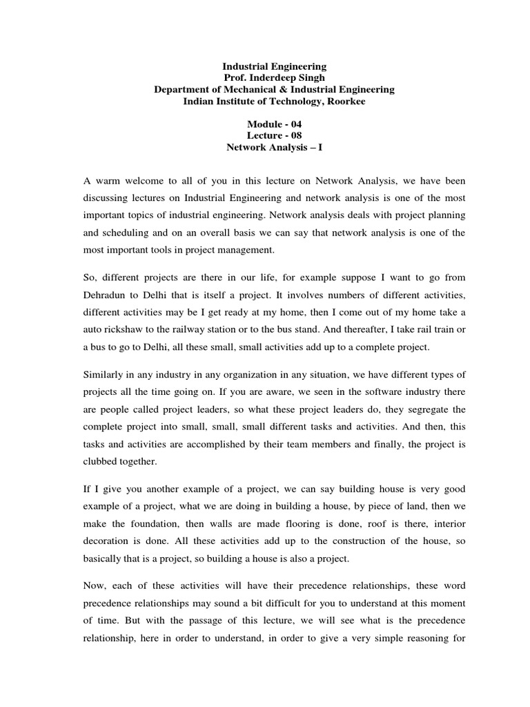 Lec 29 | PDF | Project Management | Concept