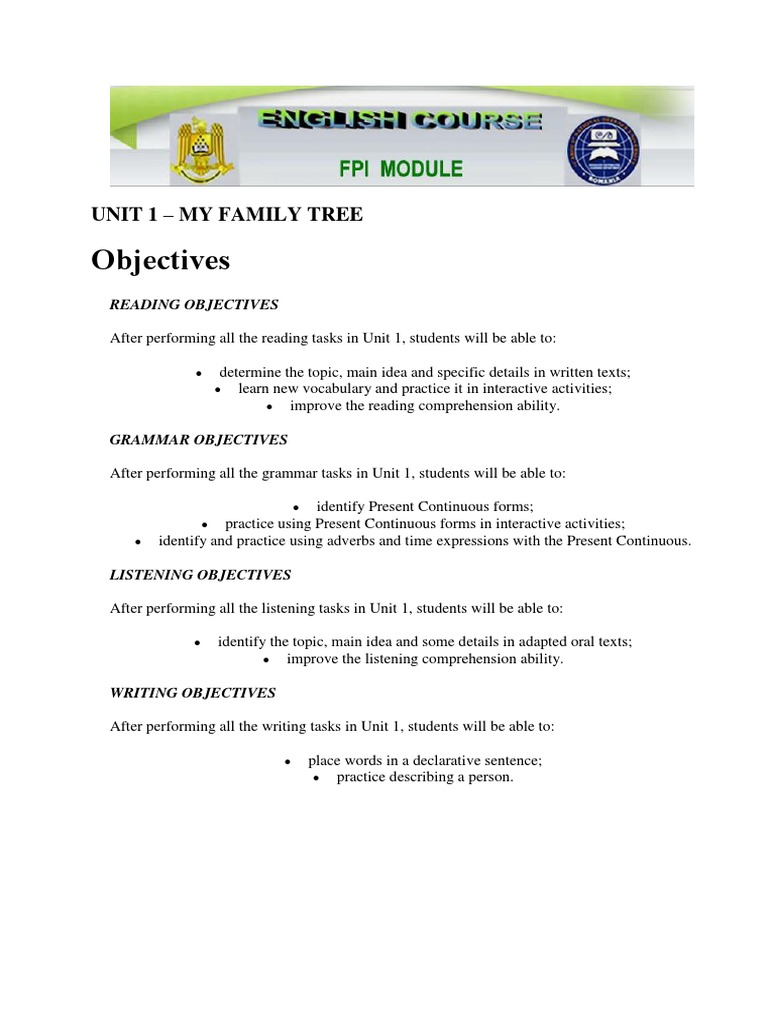 1st Grade Family Tree Activities | PDF | Reading Comprehension ...