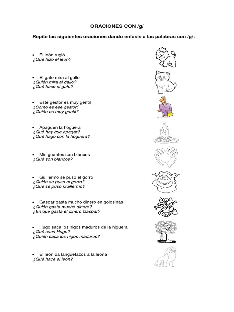 Frases Con G | PDF | Ficus