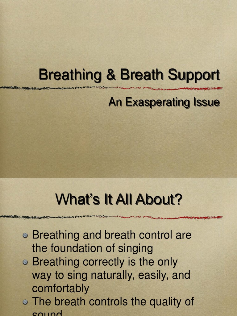Breathing | PDF | Breathing | Vocal Pedagogy