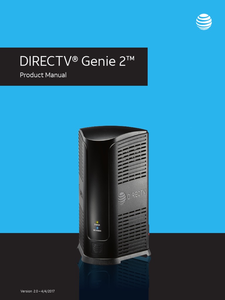 Genie2 Product Manual | PDF | Set Top Box | Ac Power Plugs And Sockets