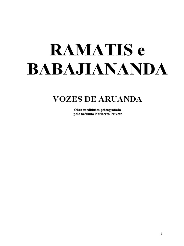 Vozes de Aruanda PDF | PDF | Mediunidade | Espírito