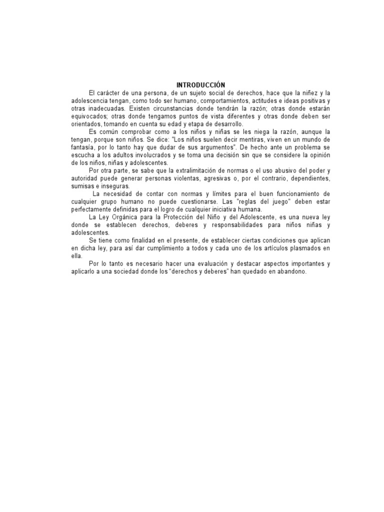 Lopna Venezuela | Descargar gratis PDF | Unicef | Convención de los ...