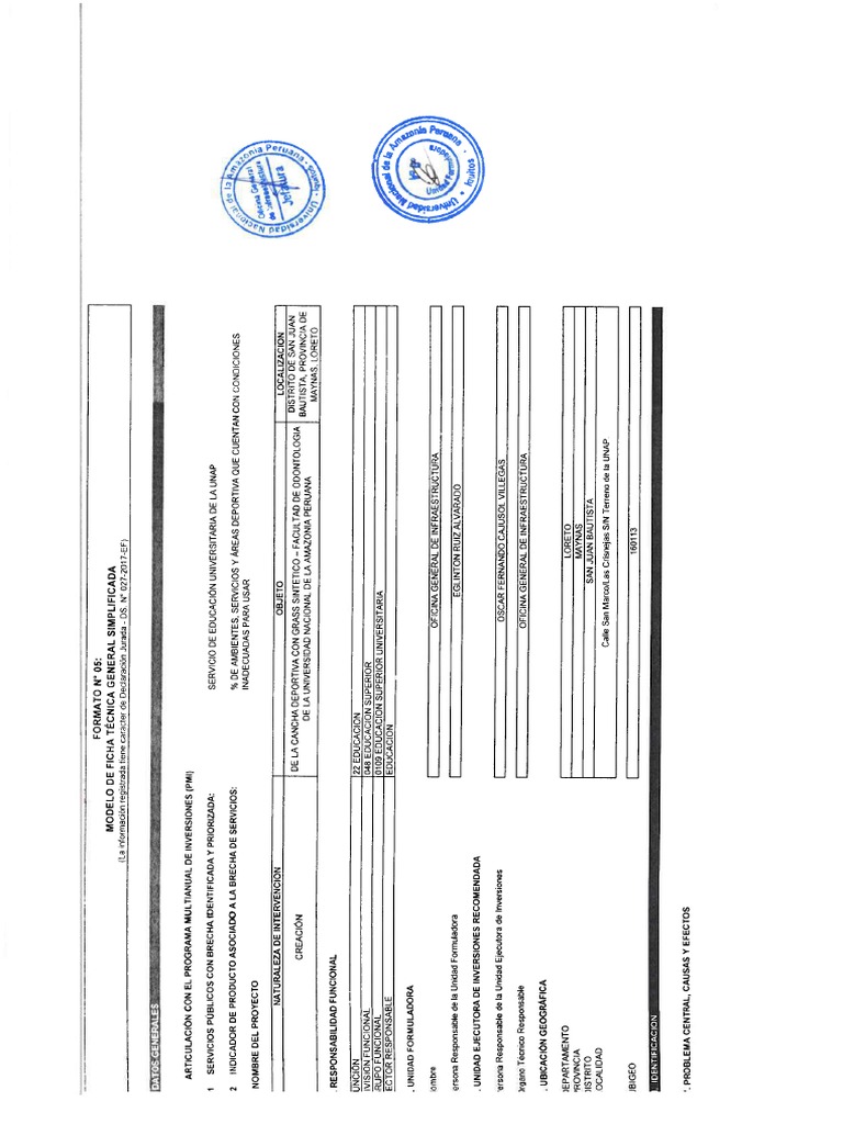 Ficha Técnica Simplificada | PDF