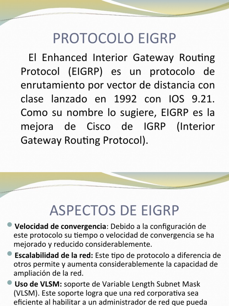 Protocolo Eigrp | PDF | Enrutador (Computación) | Ingeniería Informática