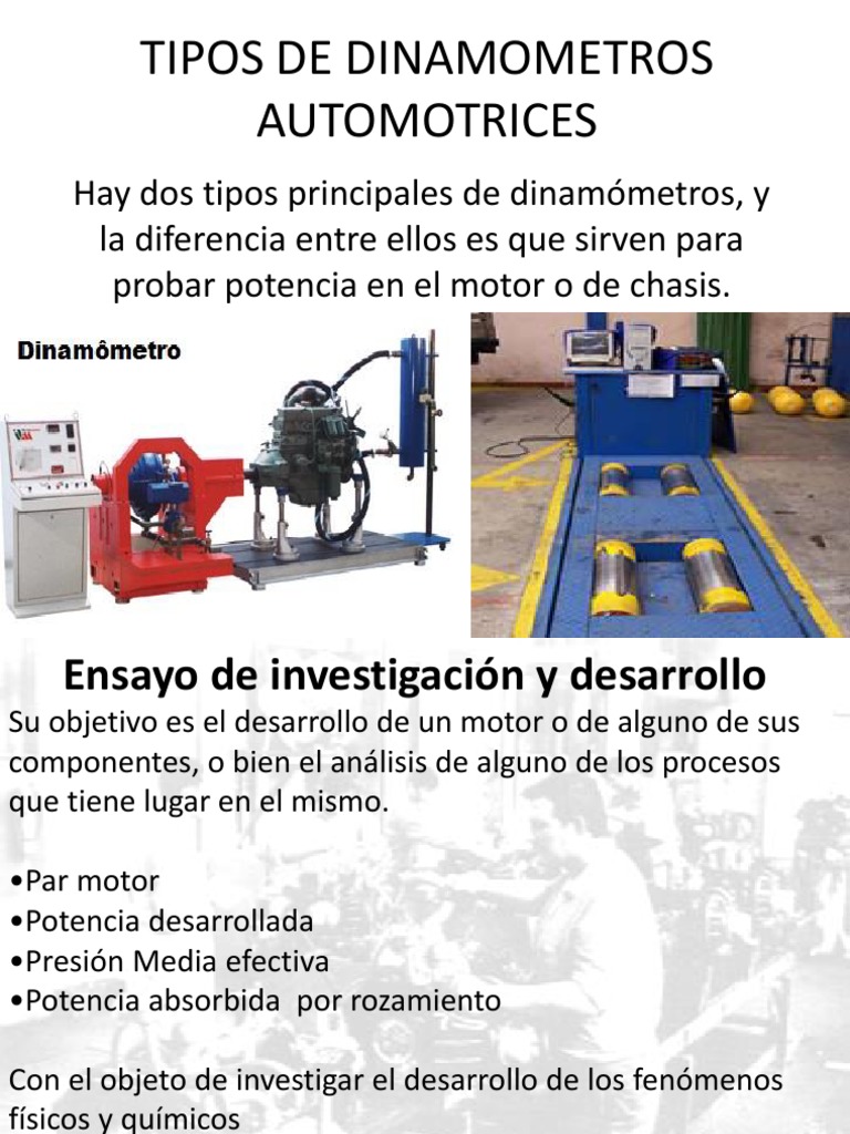 Tipos de Dinamometros Automotrices | Descargar gratis PDF | Esfuerzo de ...