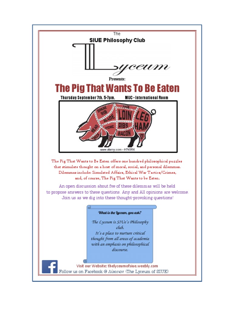 pdf - the pig that wants to be eaten | Philosophical Theories ...