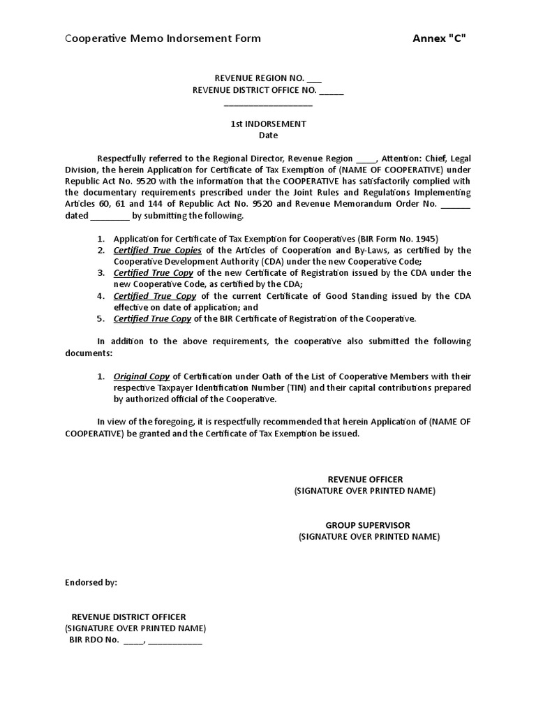 Rmo No 76-10 Annex C | PDF | Taxation | Government