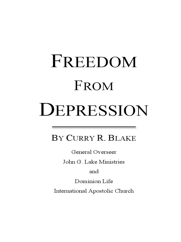 Freedom From Depression - Curry Blake | PDF | Elijah | Major Depressive ...