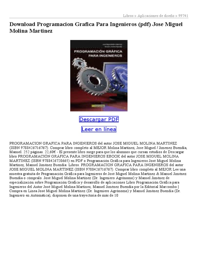 Programación Gráfica para Ingenieros PDF | PDF