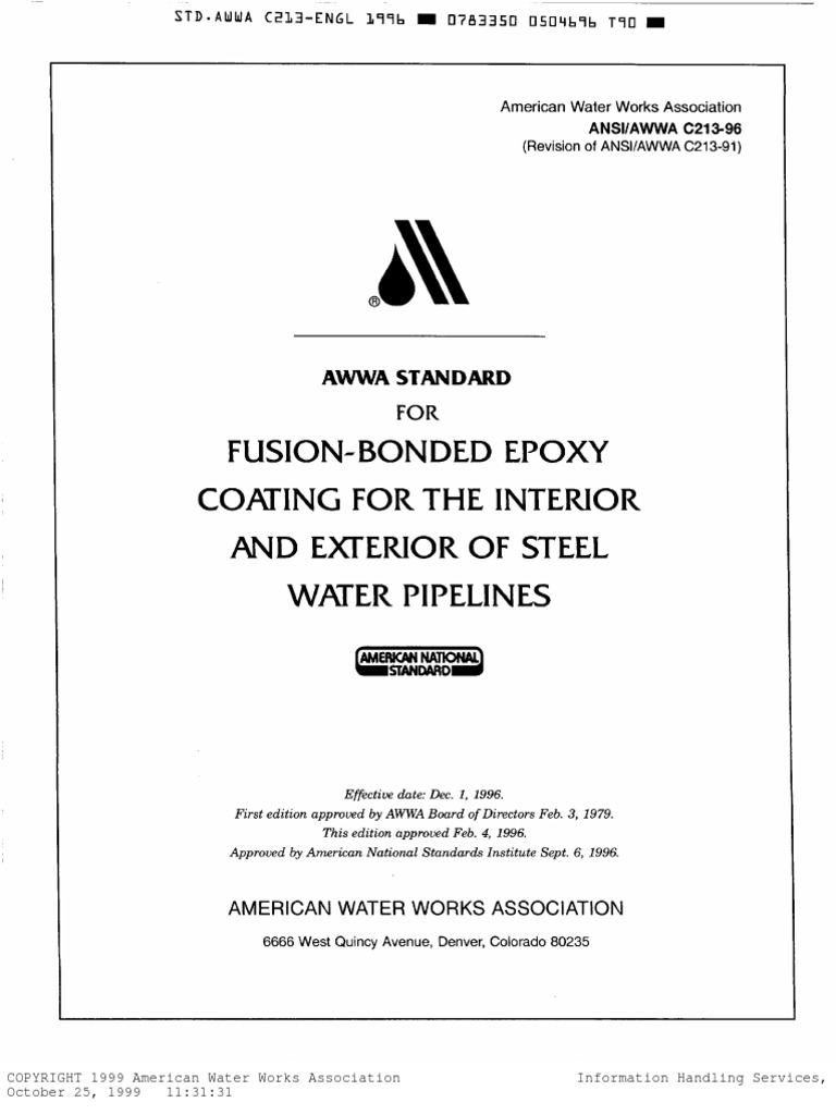 Awwa C213 PDF | PDF