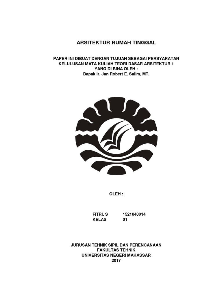 Paper Rumah Tinggal | PDF