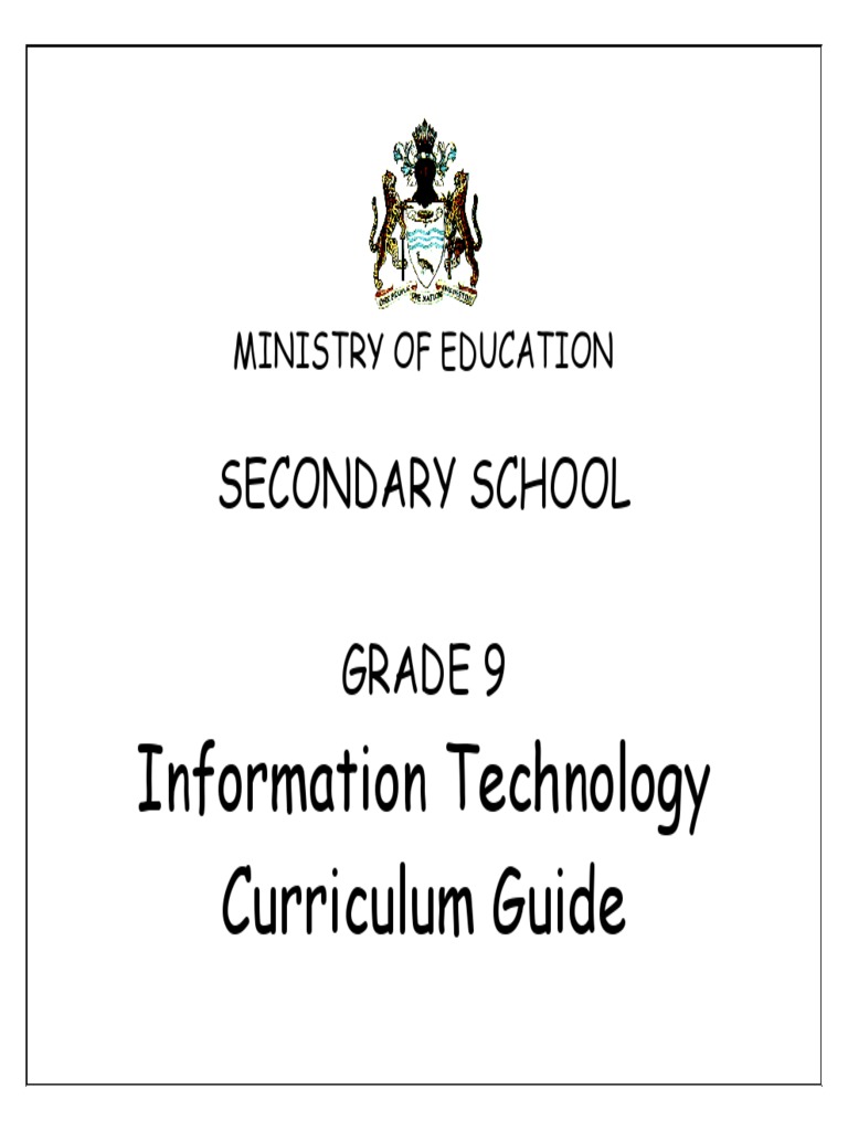 Grade 9 Information Technology Guide | PDF | Computer File | Curriculum
