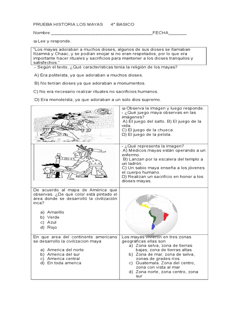 Los Mayas: religión politeísta y sacrificios | PDF | Civilización maya ...