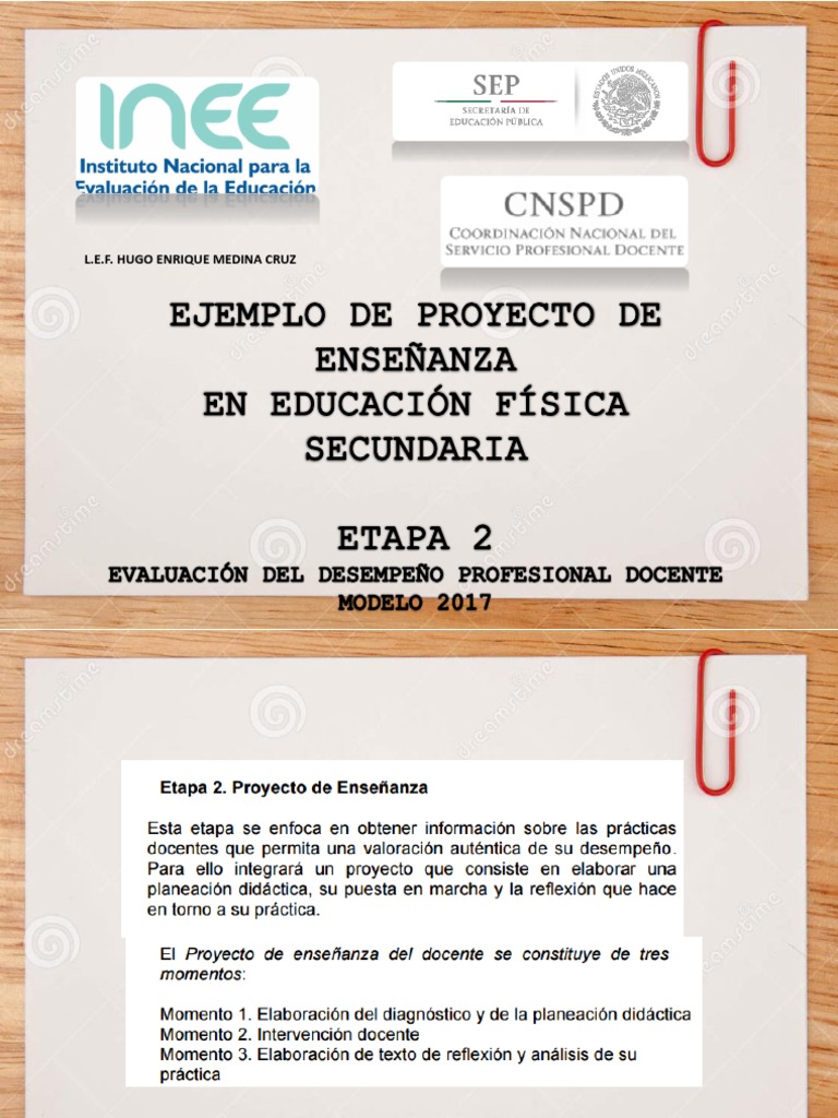 Ejemplo de Proyecto de Enseanza Secundaria. Mtro. Hugo Enrique Medina ...